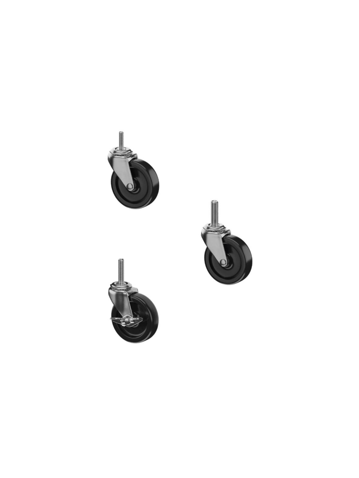 Threaded Stem Casters With Polyolefin Wheels